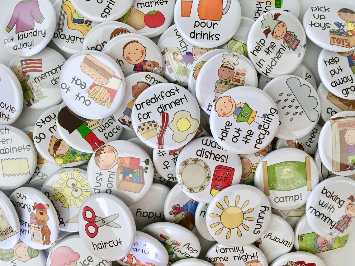 Kids Weekly Magnet Chore Chart Task Chart Daily/weekly - Etsy