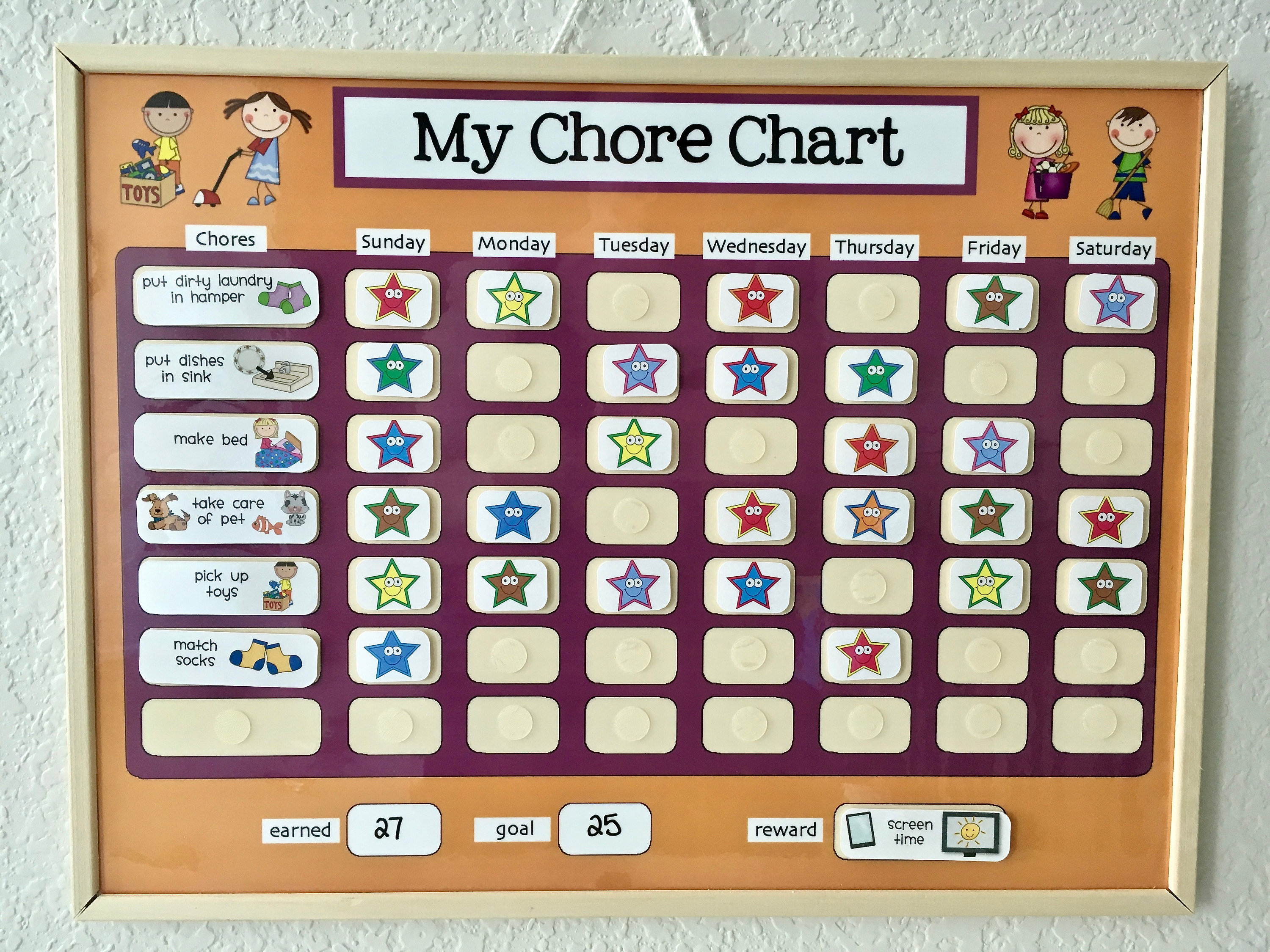 10 Extra Tiles for Kids Chore Chart - Etsy
