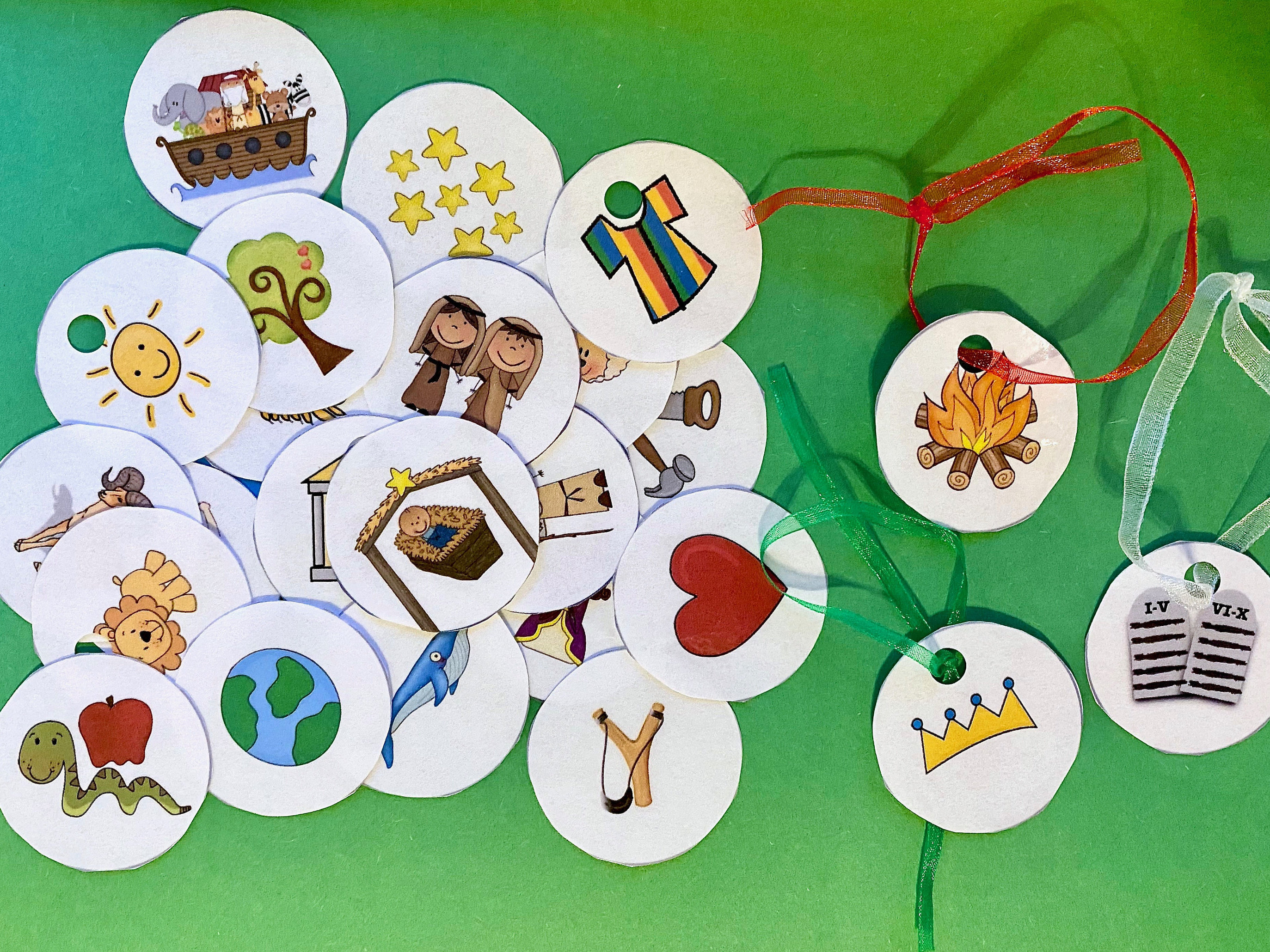 Printable Jesse Tree Ornaments Advent Cards Countdown to | Etsy