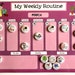 Weekly Routine Kids Magnet Calendar Schedule Activity & - Etsy