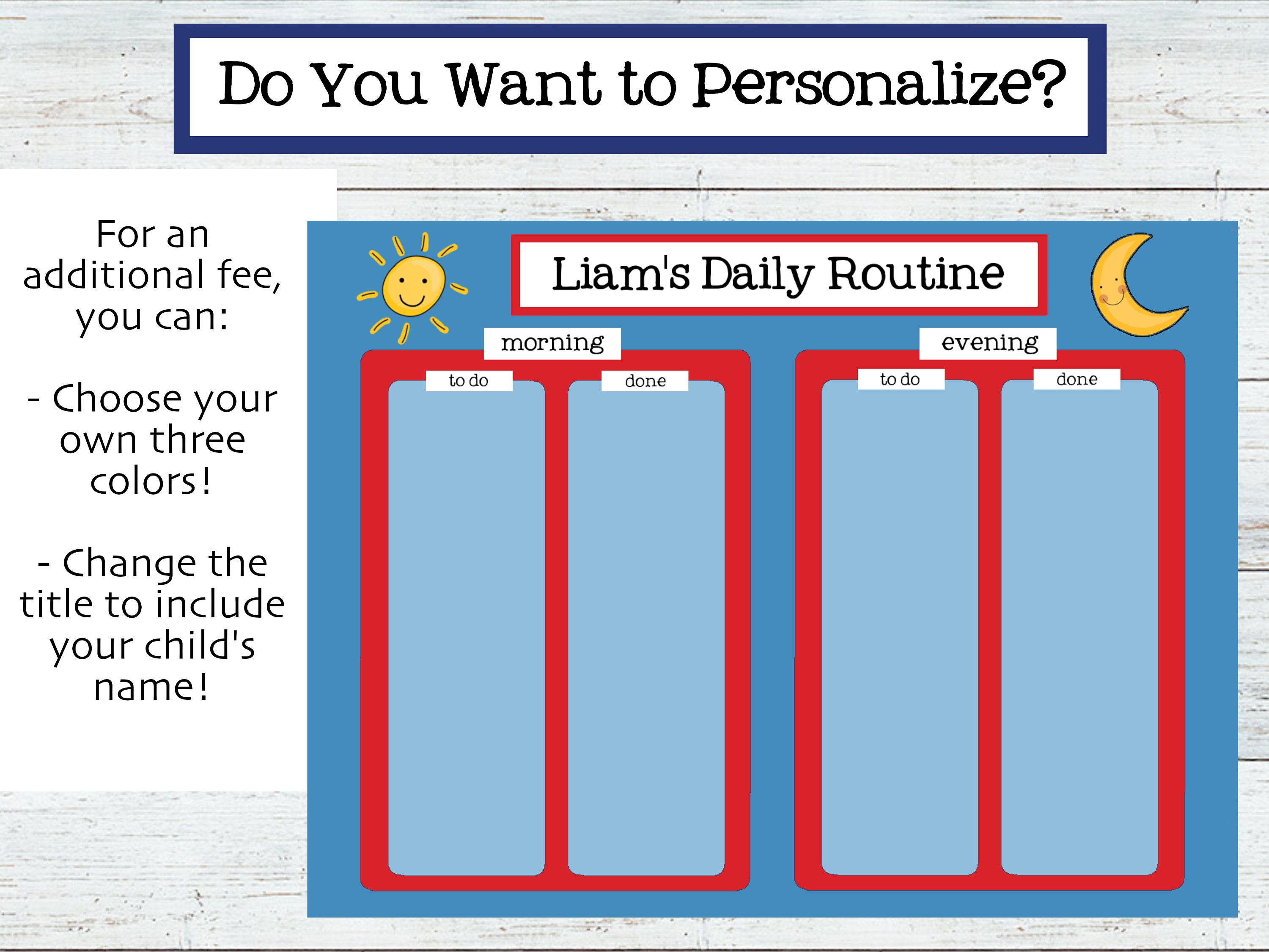 Kids Magnet Daily Routine Chore Board Task Chart | Etsy