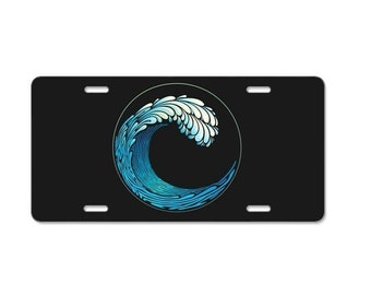 Wave License Plate - Etsy