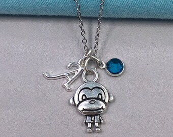 Monkey Necklace - Etsy