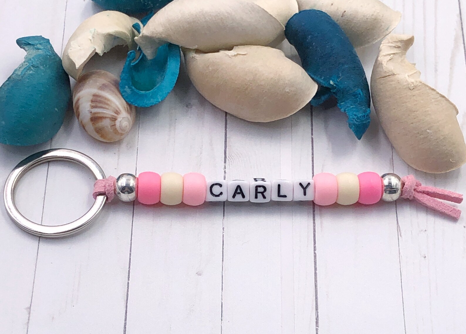 Colorful Beaded Keychains for Gift Bags Party Favors Name - Etsy