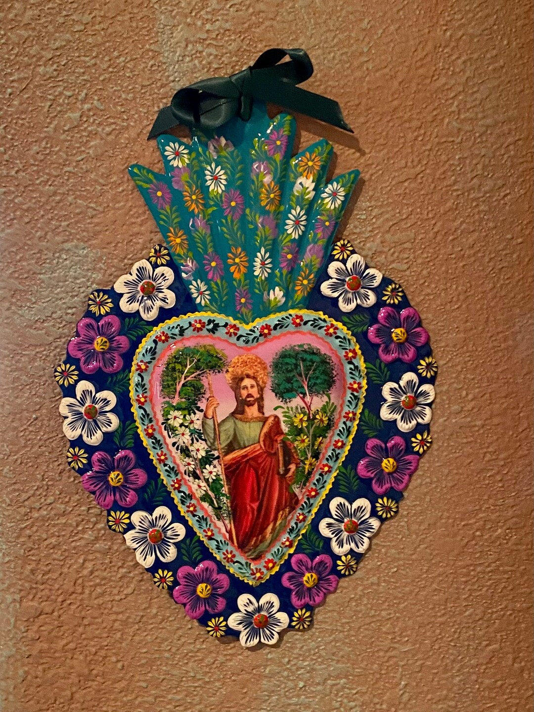 Sacred Heart Tin Milagro Saint Matthias / St. Matthew Hand - Etsy