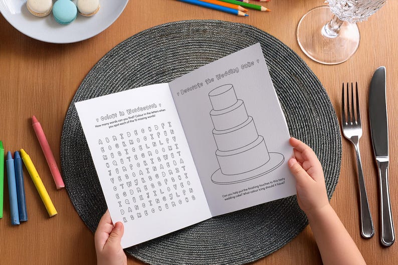 Wedding Activity Book for Kids: Reception Games & Puzzles (digital ...