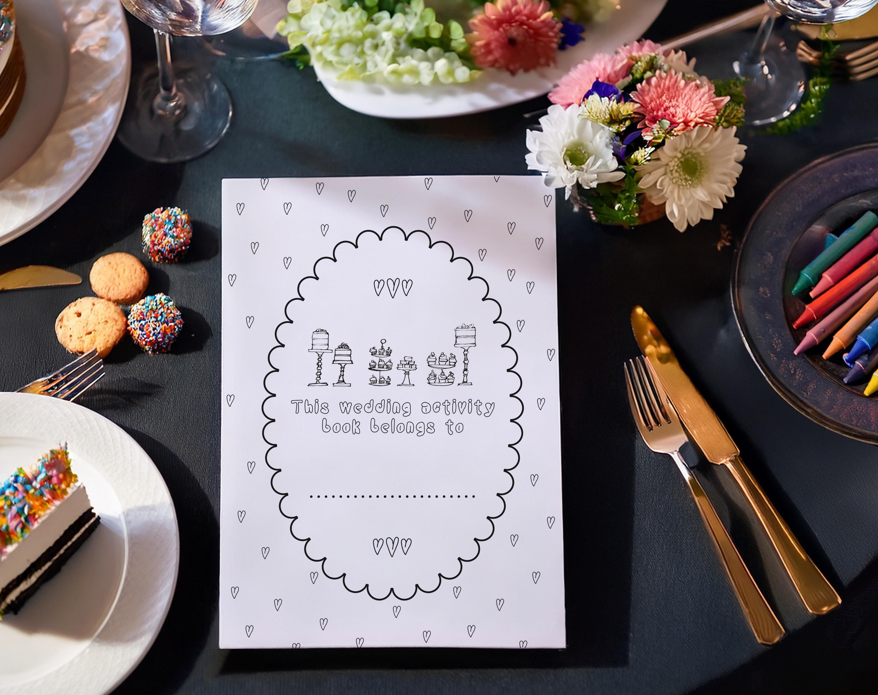 Wedding Activity Book for Kids – Printable Reception Games, Colouring ...