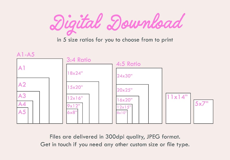 Pink Christmas Wall Art | Merry & Bright Print | Candy Cane Stripe ...