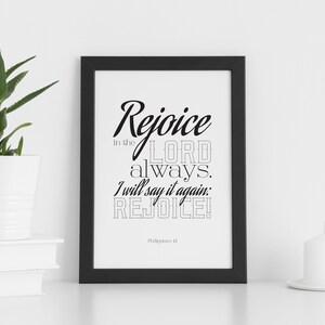 Rejoice in the Lord Always | Bible Verse Philippians 4:4 ...