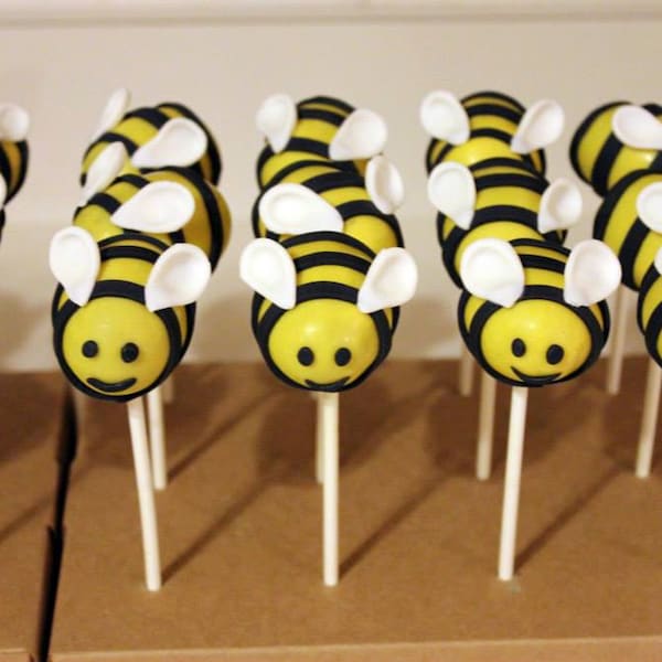Bee Cake Pops - Etsy