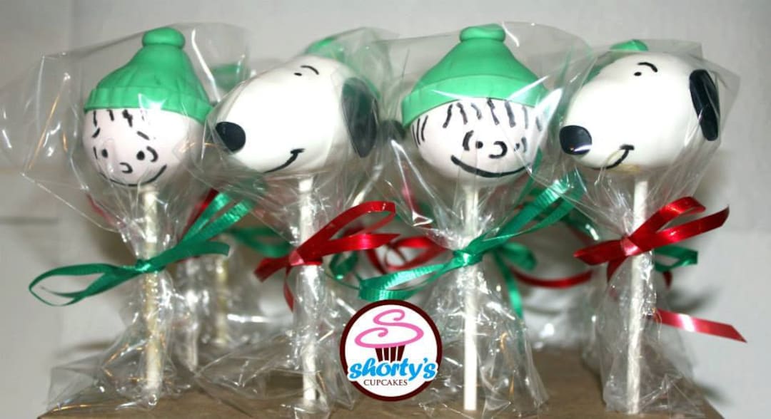 Snoopy & Linus Themed Gourmet Cake Pops - Etsy