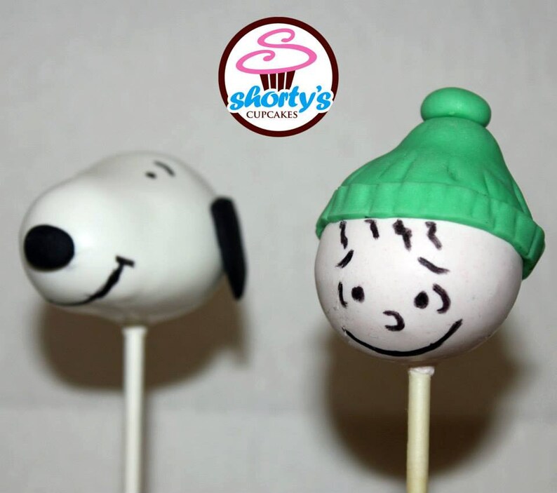 Snoopy & Linus Themed Gourmet Cake Pops - Etsy