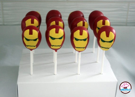 Iron Man Cake Pops