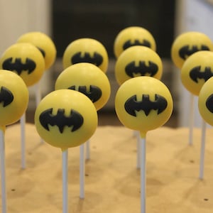 Batman Themed Cake Pops - Etsy