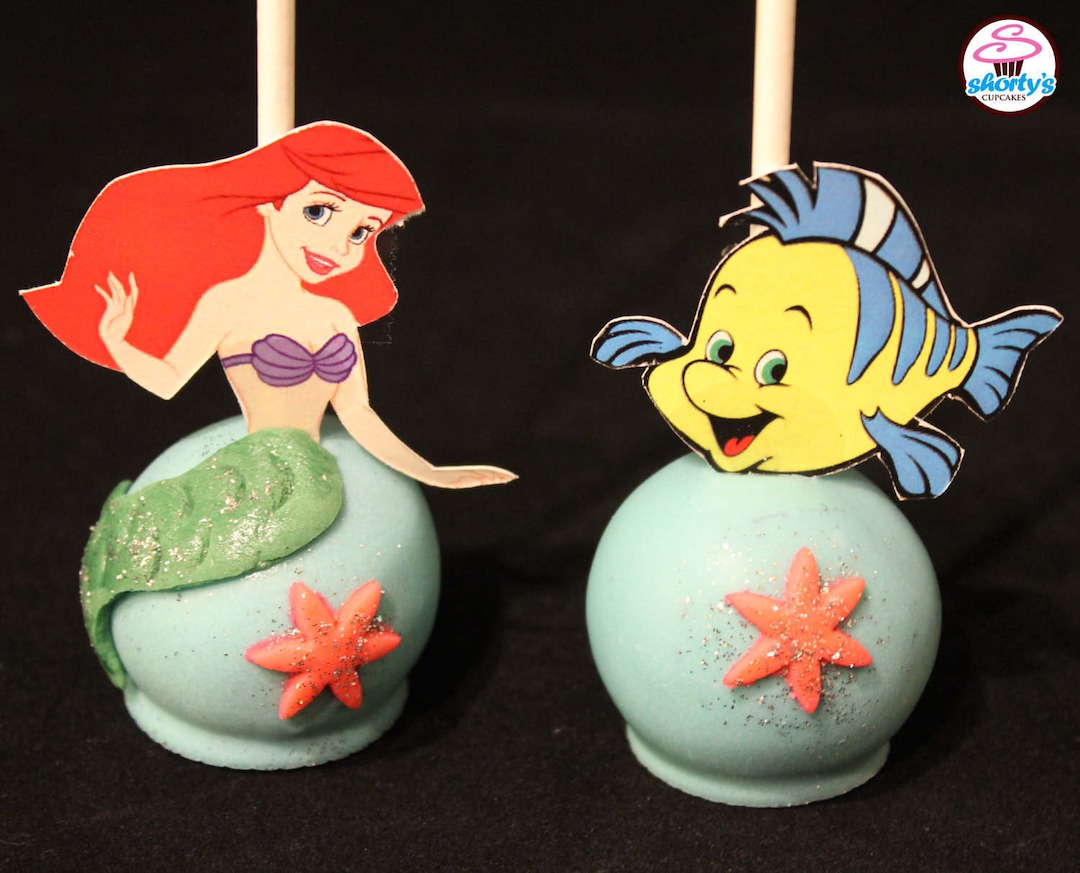 Disney Ariel and Flounder Gourmet Cake Pops - Etsy