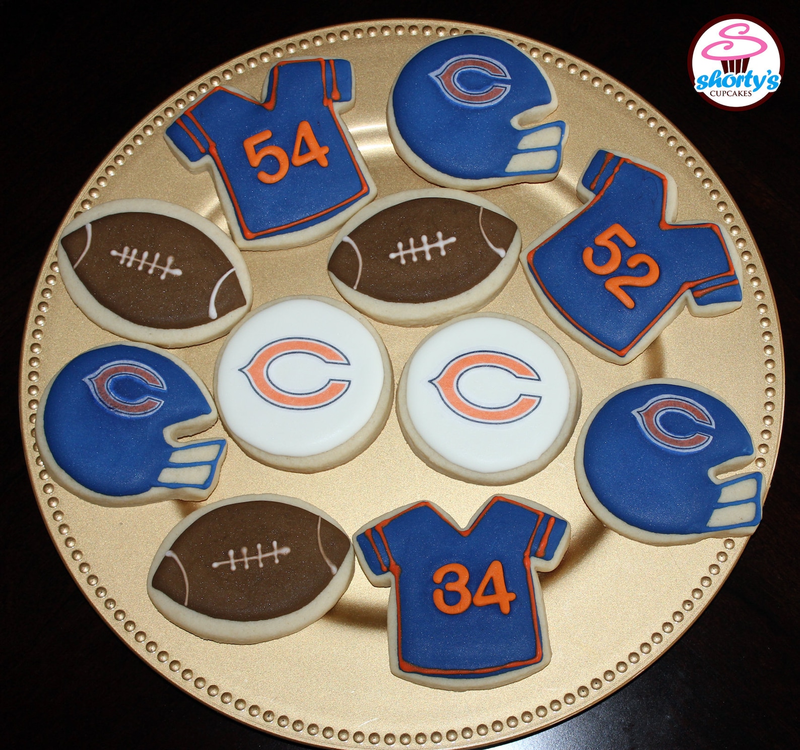 Chicago Bears Theme Sugar Cookies - Etsy