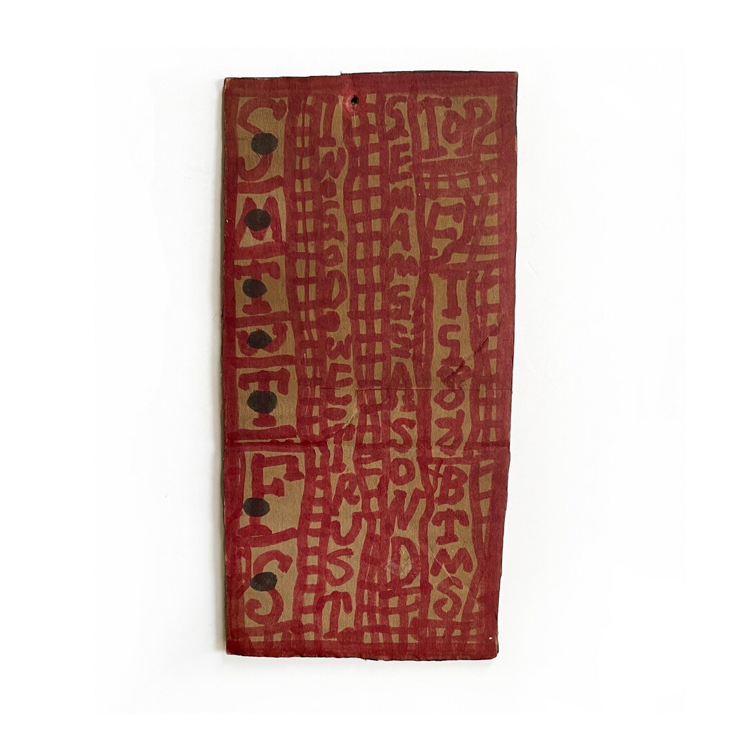 Original Z.B Armstrong "doomsday Calendar" Painting on Cardboard ...