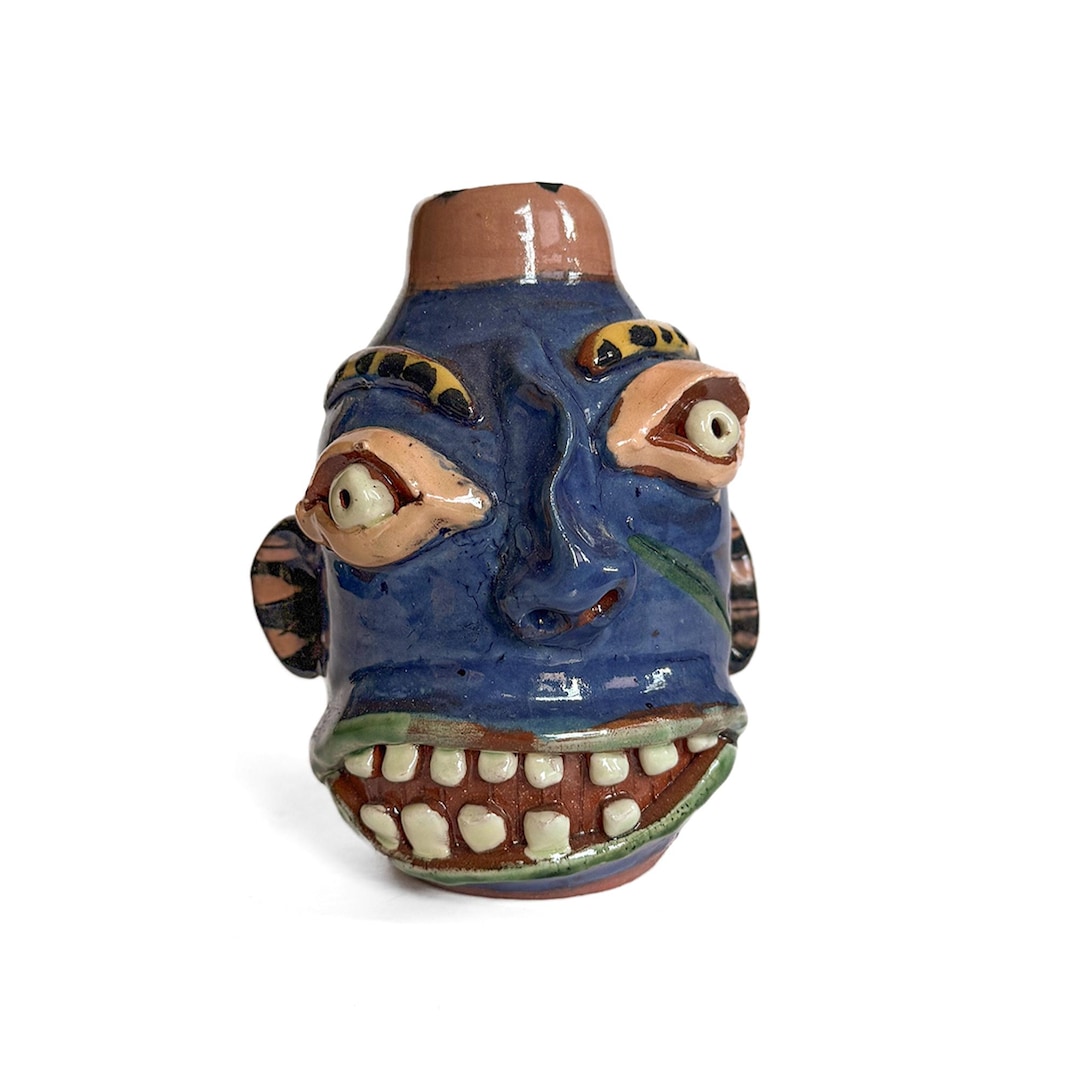 Carl Block Face Jug - Etsy