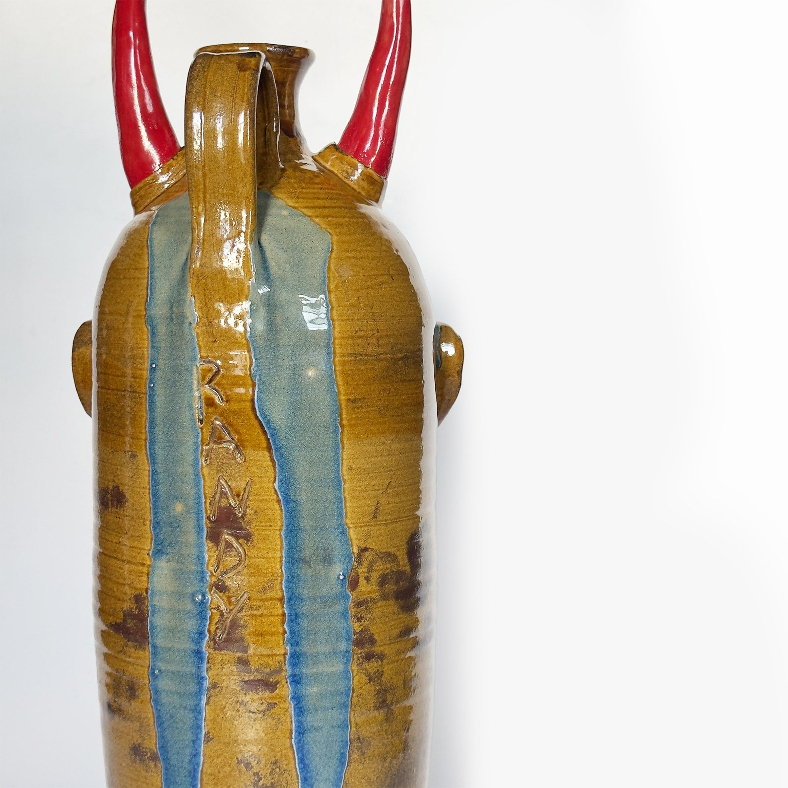 Devil Horned Face Jug, Randy Tobias - Etsy