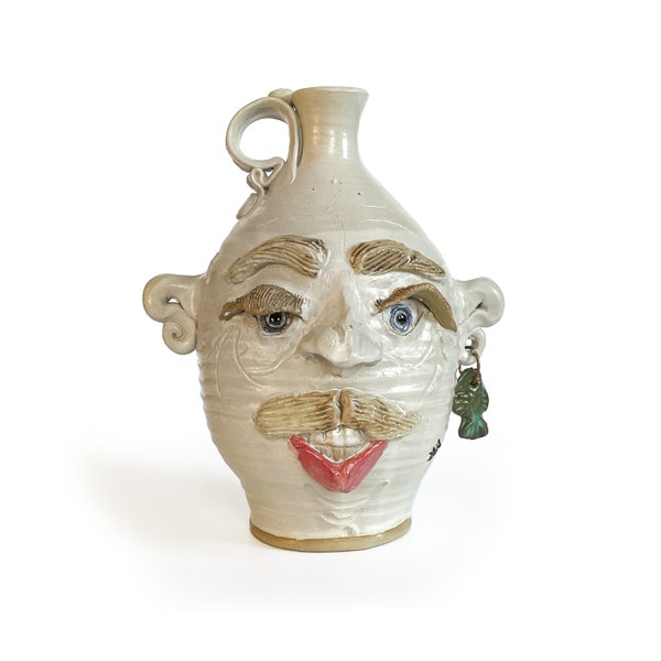 Ceramic Face Jug - Etsy