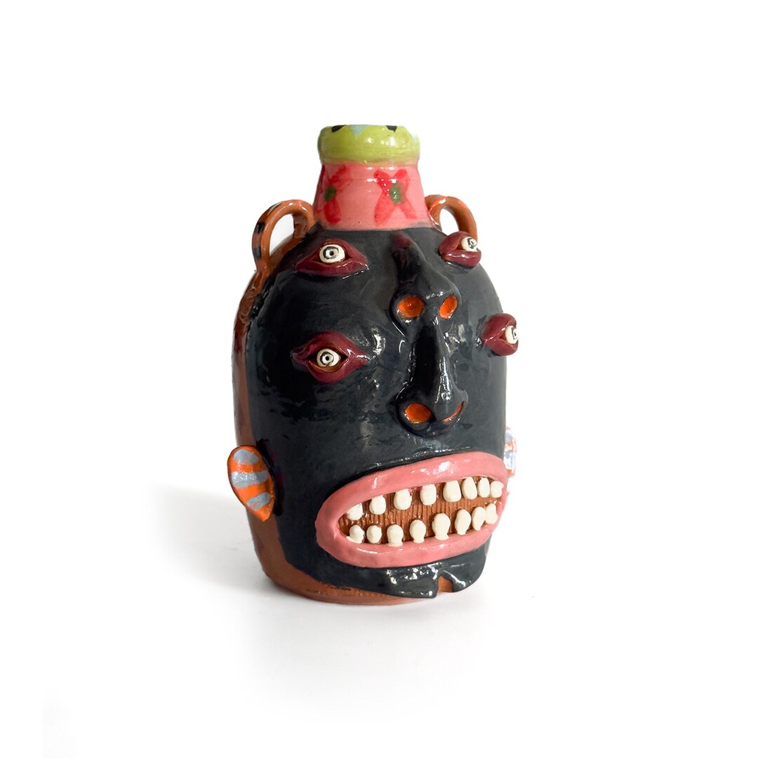 Carl Block Face Jug - Etsy
