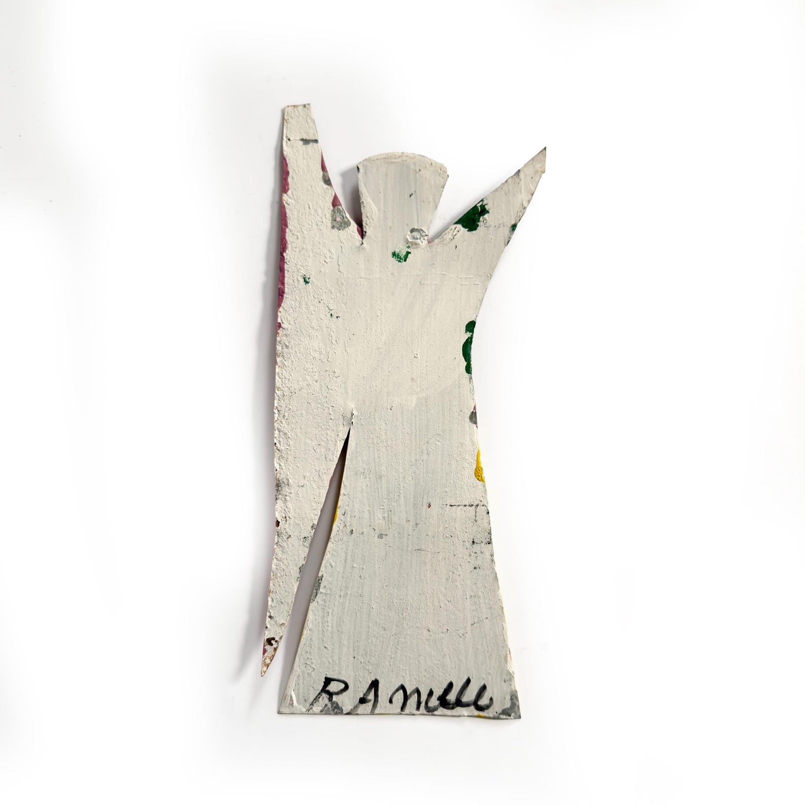 Outsider Artist RA Miller Angel, Painting on Tin / Folk Art / Southern ...