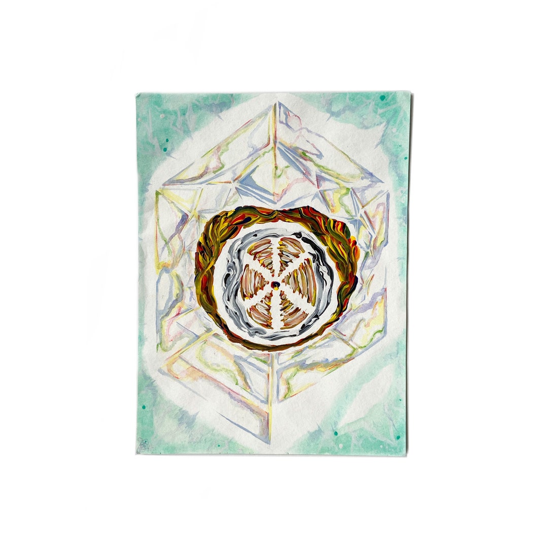 Original Prison Art Abstract Painting on Paper, "phantoms" Signed ...