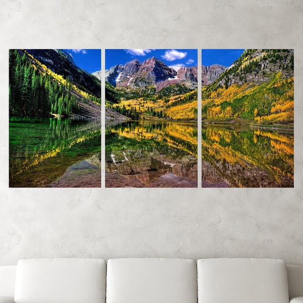 Triptych Aspen Tree - Etsy