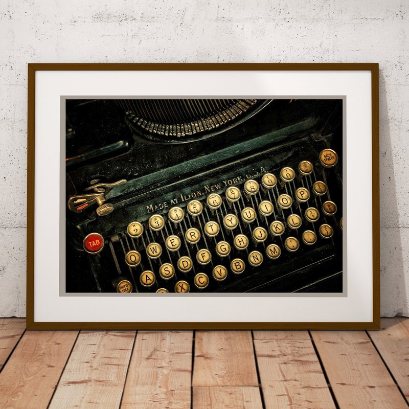 Typewriter Art Print - Etsy