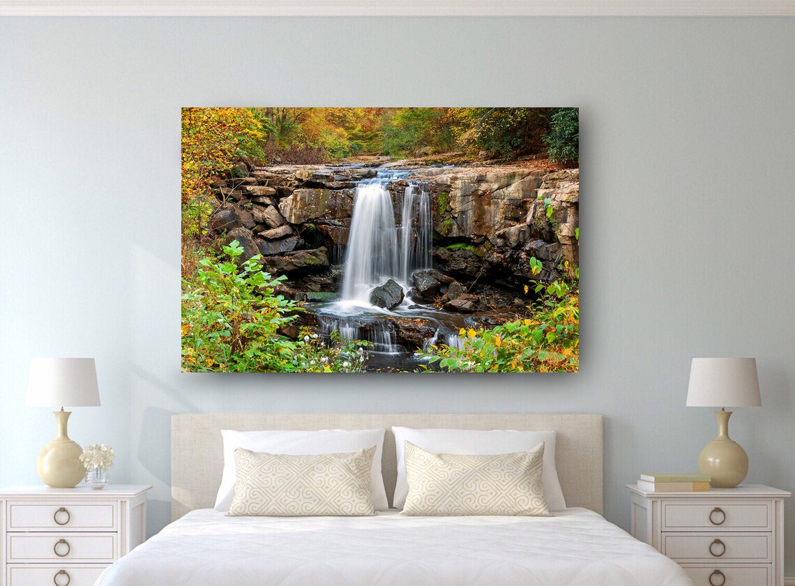 Large Wall Art an Angels Hair Waterfall New River Gorge Area - Etsy