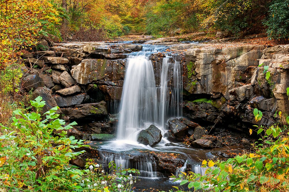Large Wall Art an Angels Hair Waterfall New River Gorge Area - Etsy