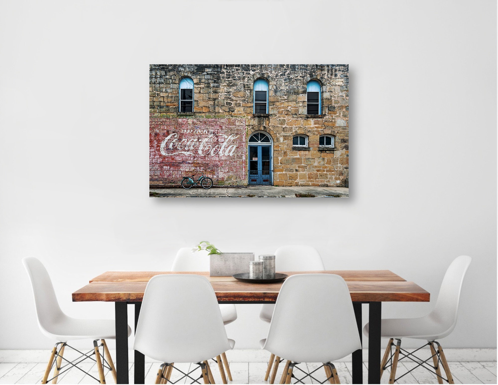 Title fading Away Antique Vintage Bicycle Coke | Etsy