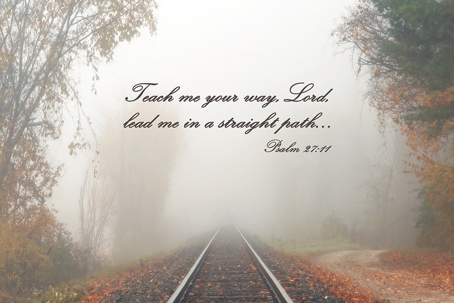 Psalm 27:11 Inspirational Bible Verse Christian Religious | Etsy