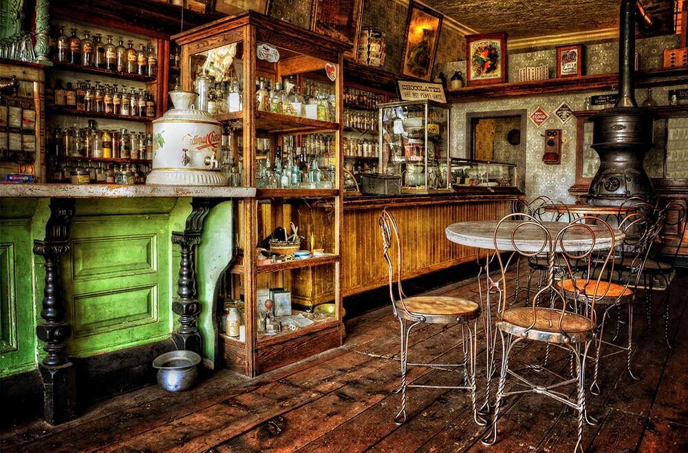 Large Wall Art the General Store Vintage Antique - Etsy