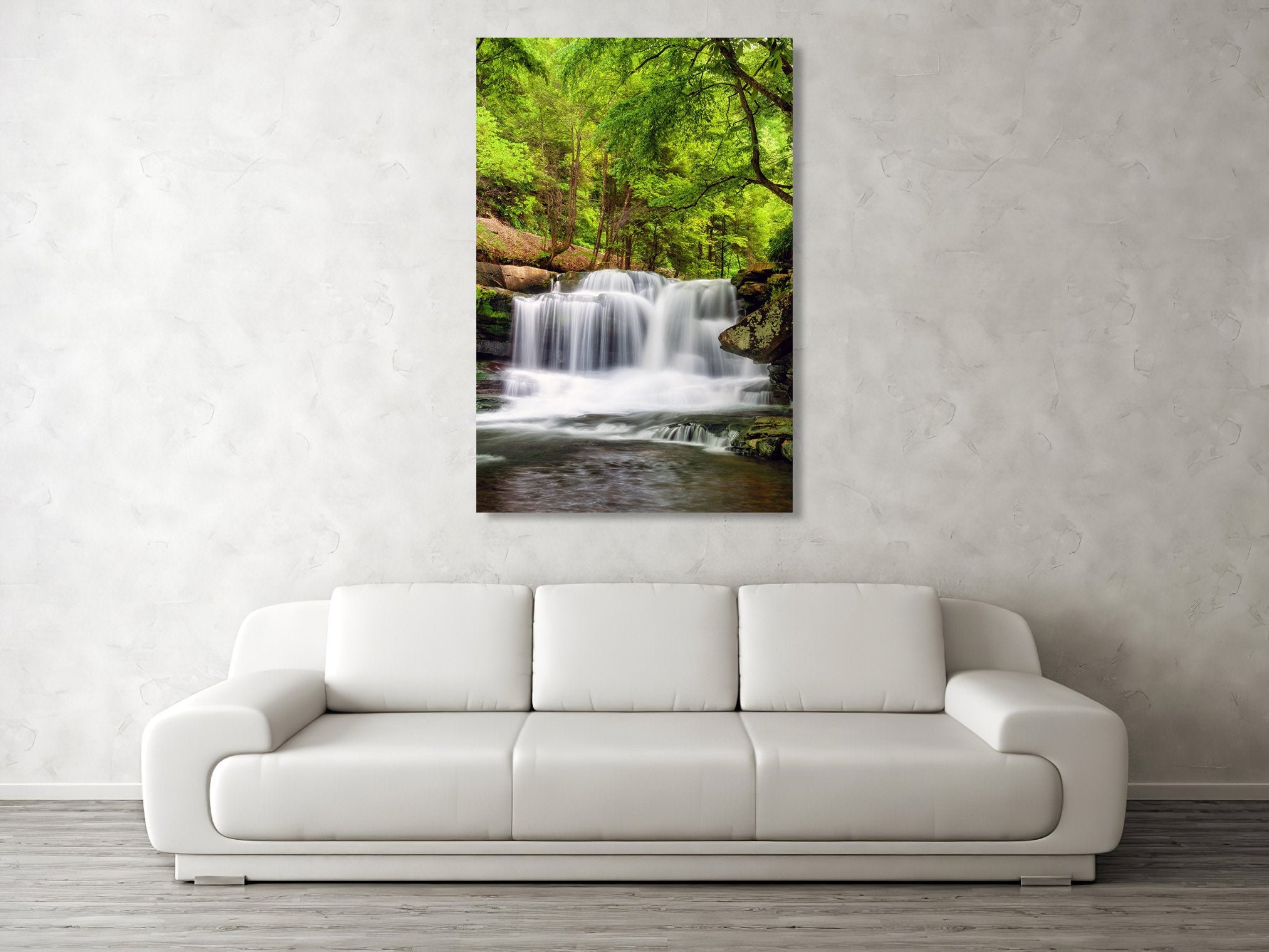 Large Wall Art angel Hair Waterfall New River - Etsy