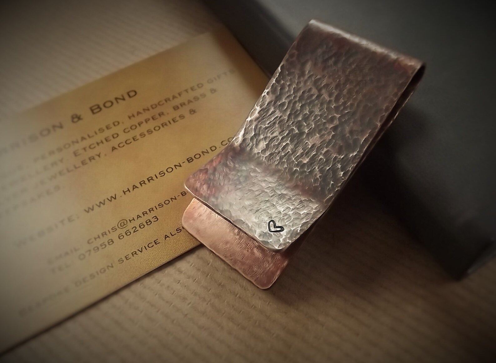 Copper Money Clip, Textured Money Clip, Rustic Money Clip, Distressed ...