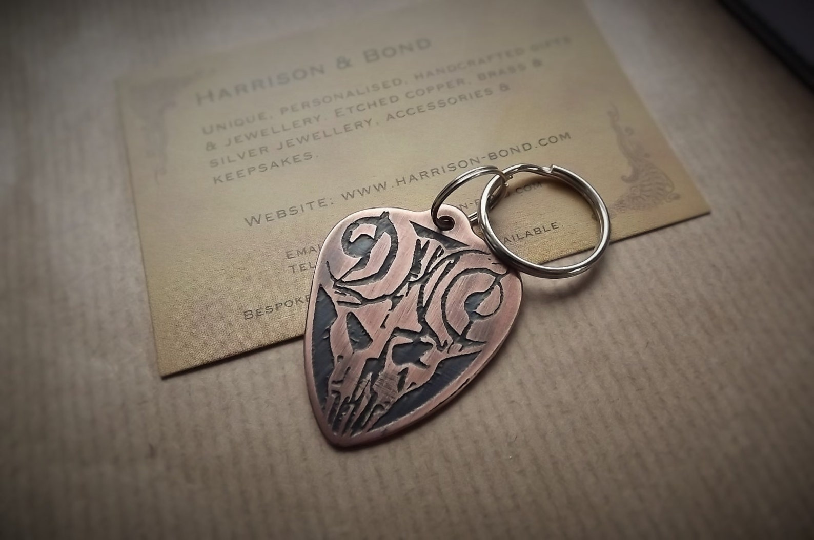 Pick of Destiny Key Ring Copper Key Ring Custom Pick Key | Etsy