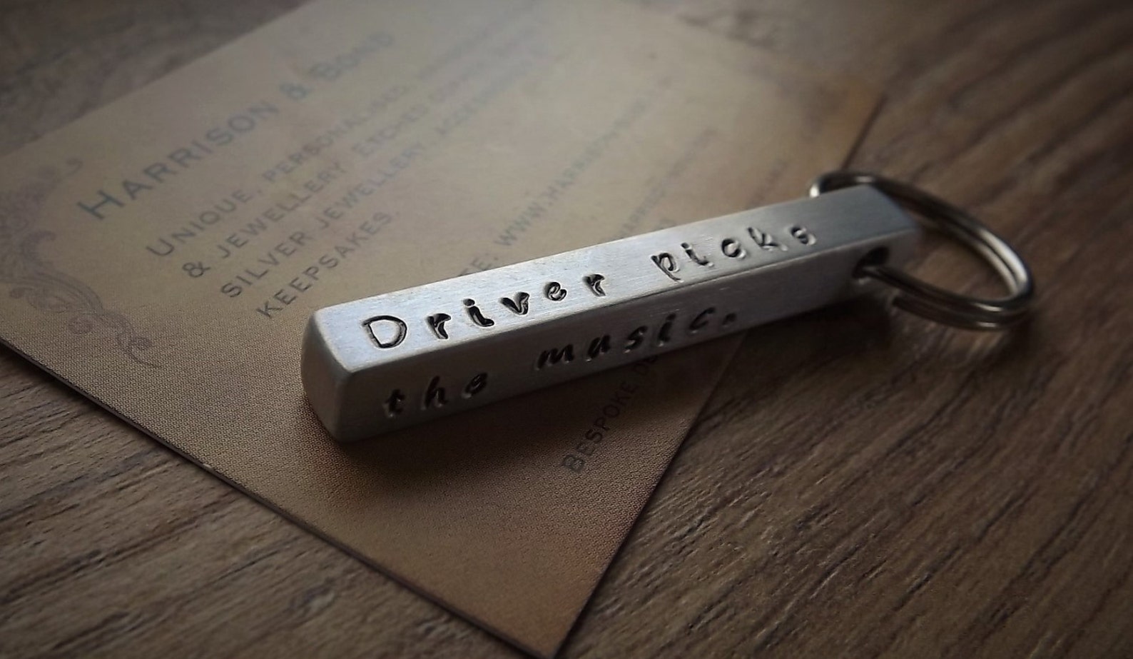 Personalised Keyring, Bar Keyring, Custom Keyring, Bar Key Fob, Stamped ...