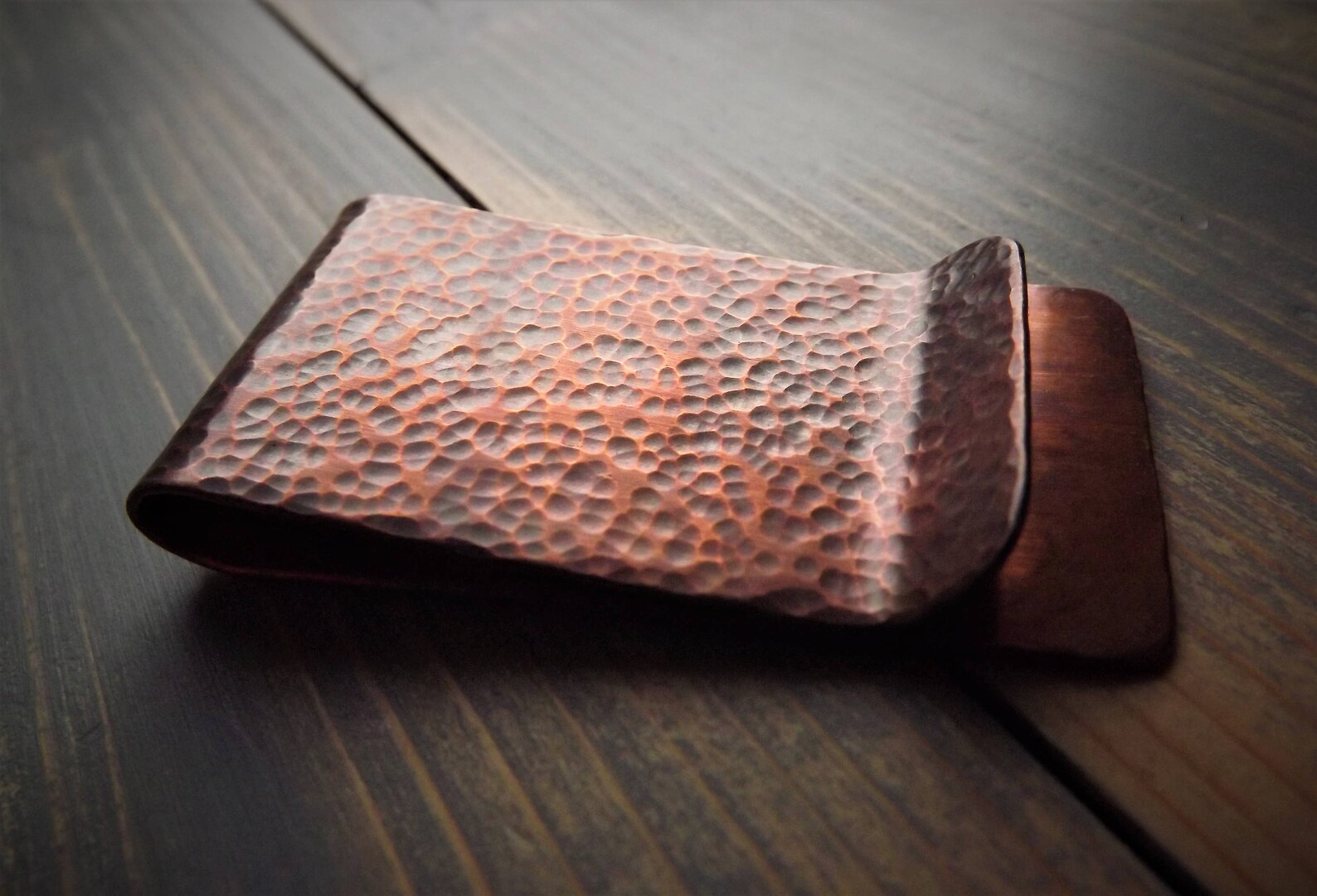 Copper Money Clip, Textured Money Clip, Rustic Money Clip, Distressed ...