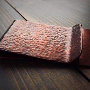 Copper Money Clip, Textured Money Clip, Rustic Money Clip, Distressed ...
