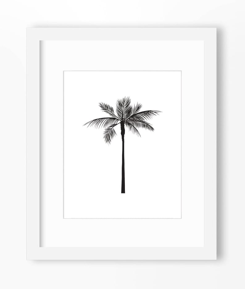 Palm Tree Print, Palm Tree Art, Graphic Palm Tree, Tropical Art, Palm ...