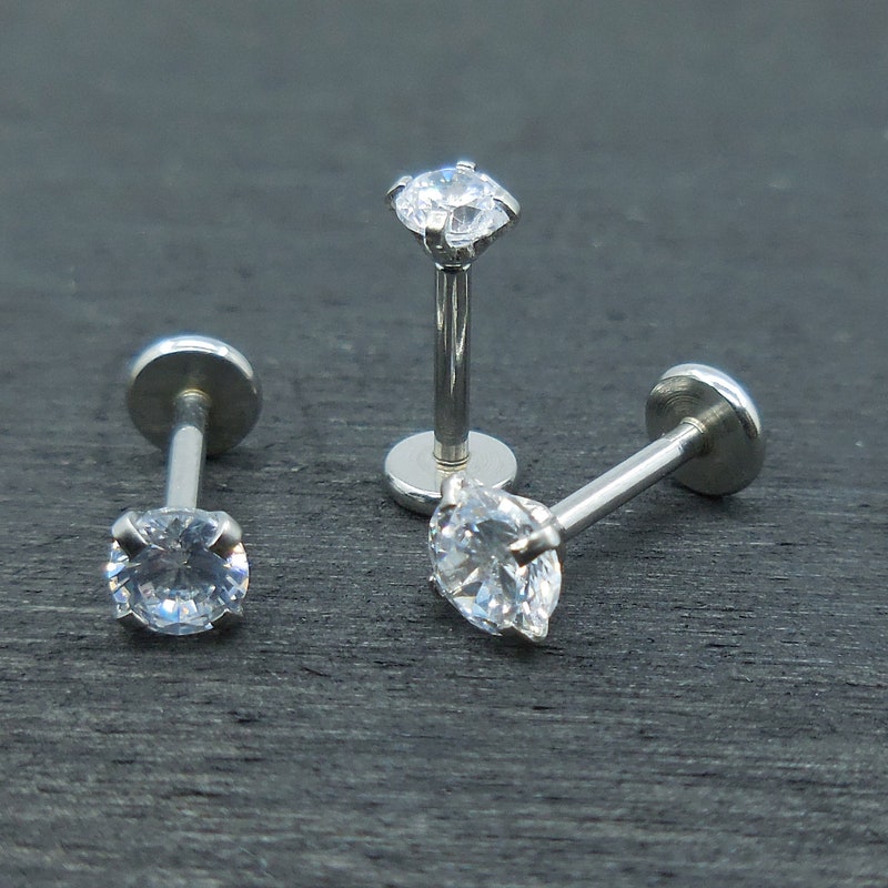 Labret Style Earrings - Etsy