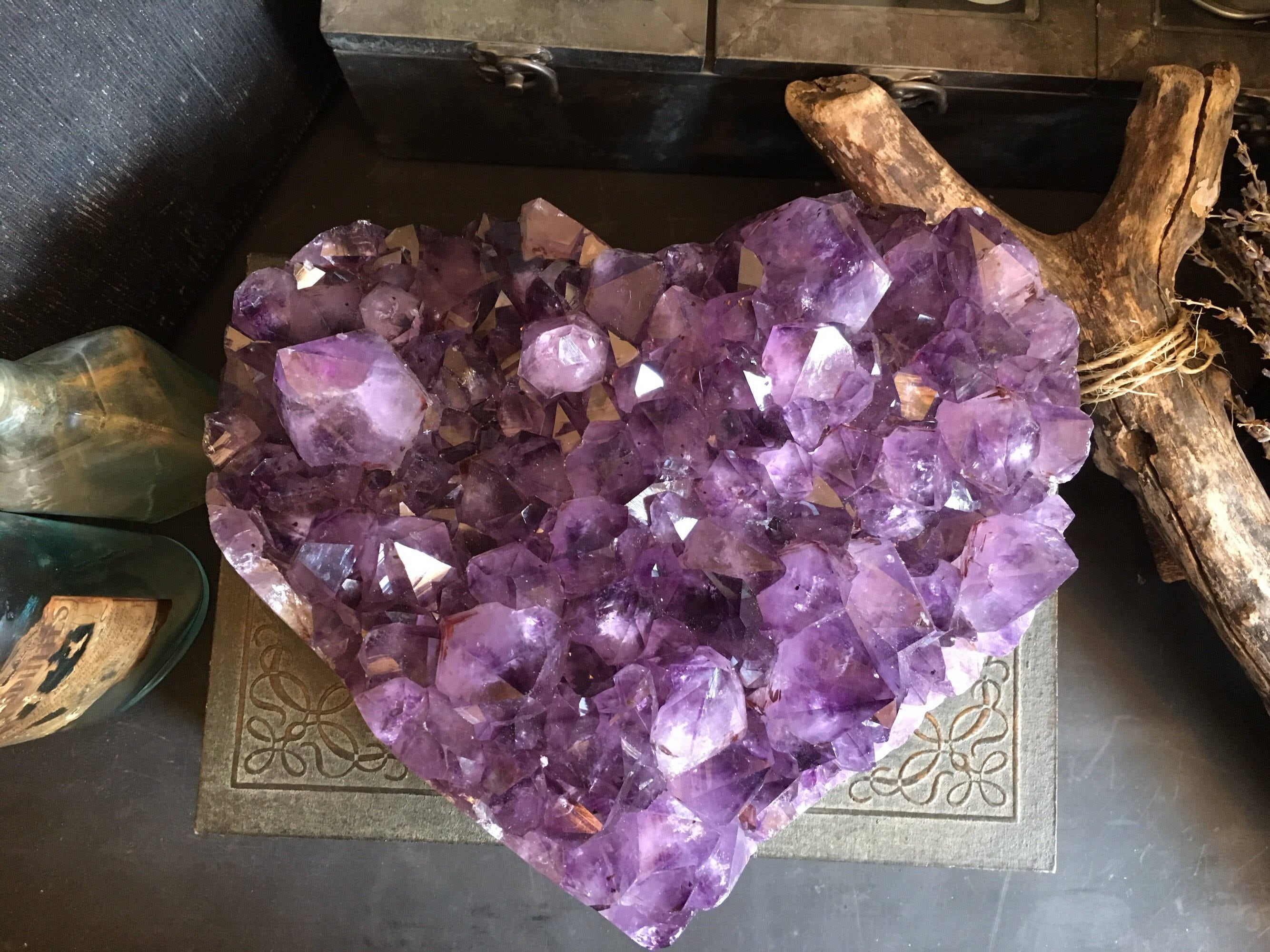 Purple Crystal Heart