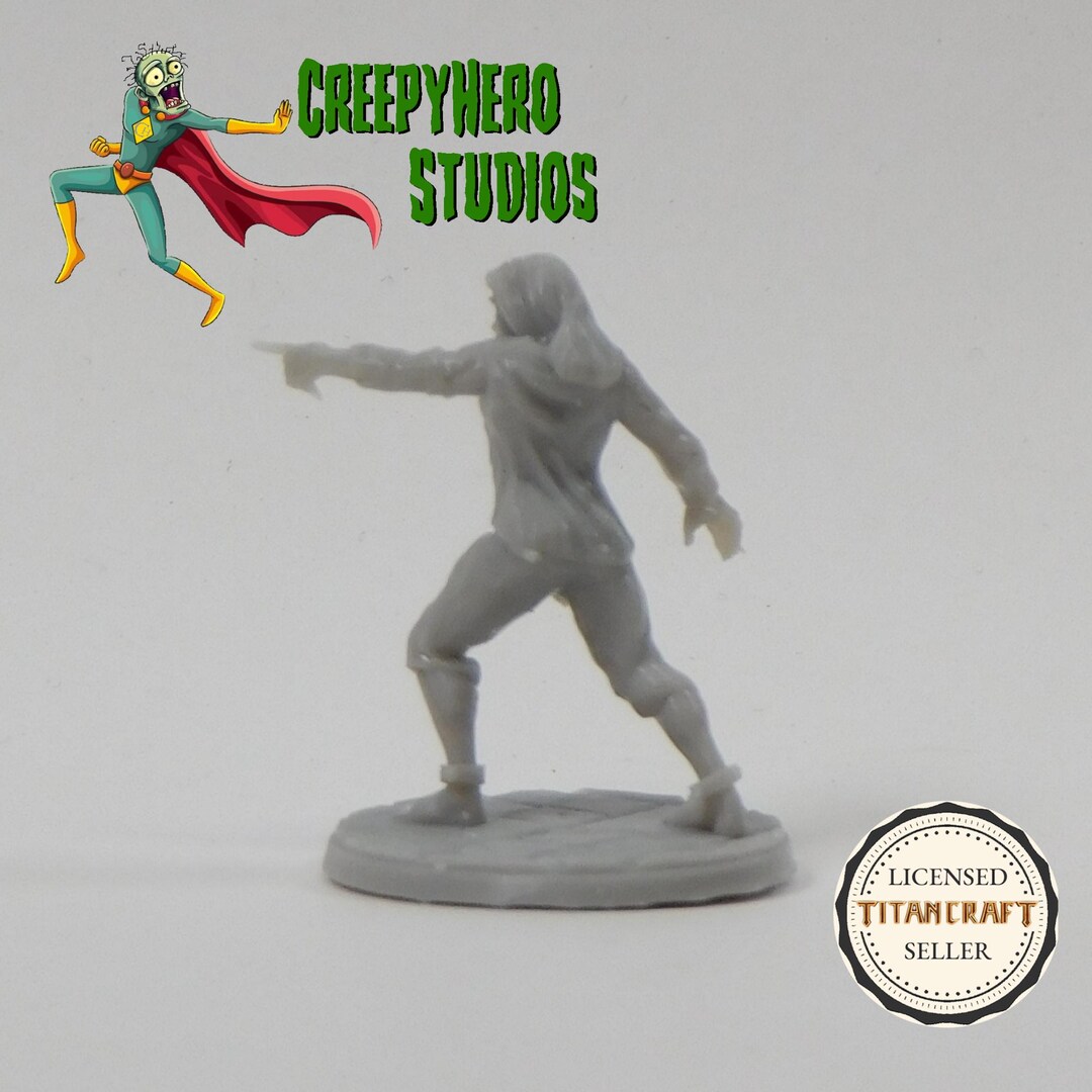 3D Resin Printed 28mm Scale Fantasy Prisoner Pointing Miniature - Etsy