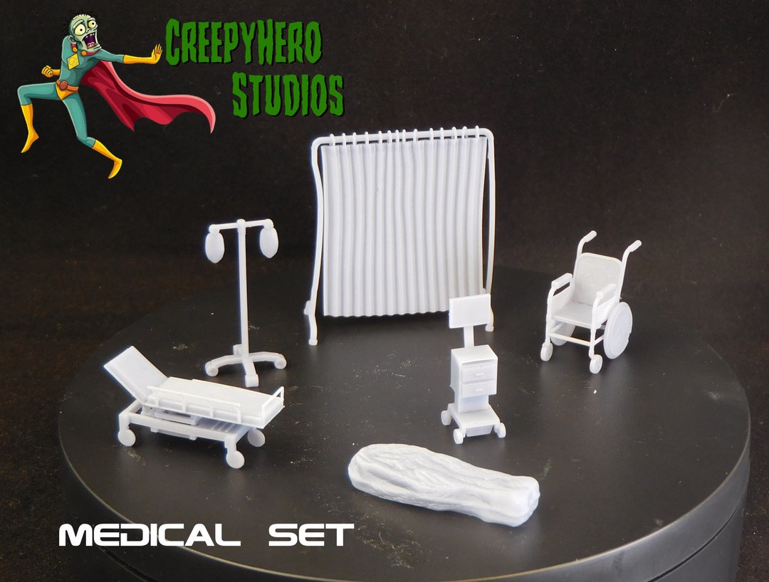 28mm Scale 3D Resin Printed Modern Medical Set - Etsy