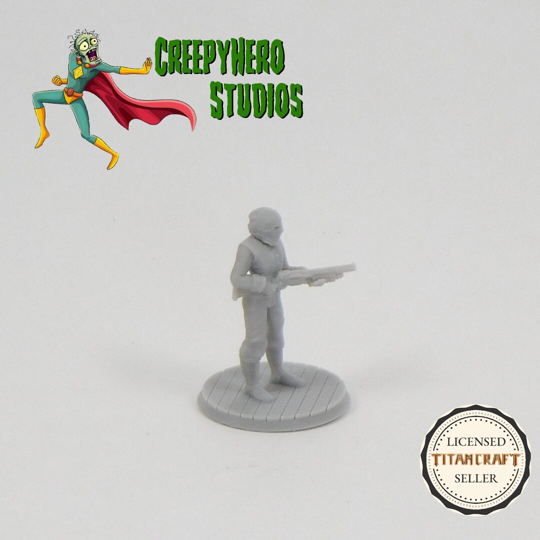3D Resin Printed 28mm Scale Pulp Era Goon Standing Miniature - Etsy