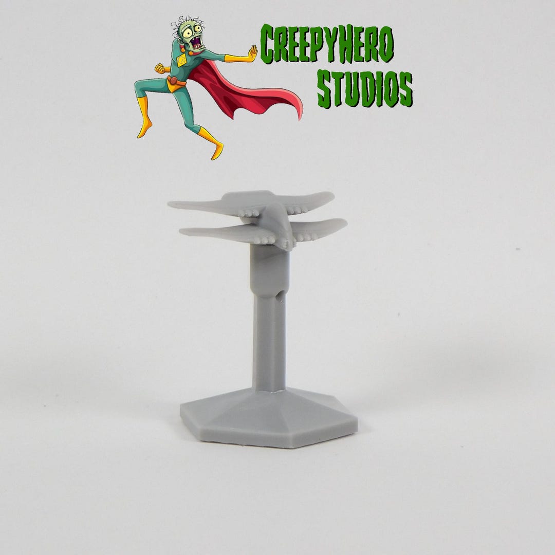 3D Resin Printed Hawk Gunship and Base - Etsy