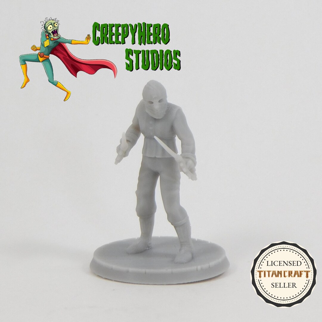 3D Resin Printed 28mm Scale Pulp Era Goon With Knives Miniature - Etsy