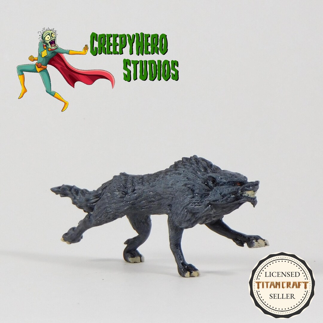 3D Resin Printed 28mm Scale Giant Wolf Running Miniature - Etsy
