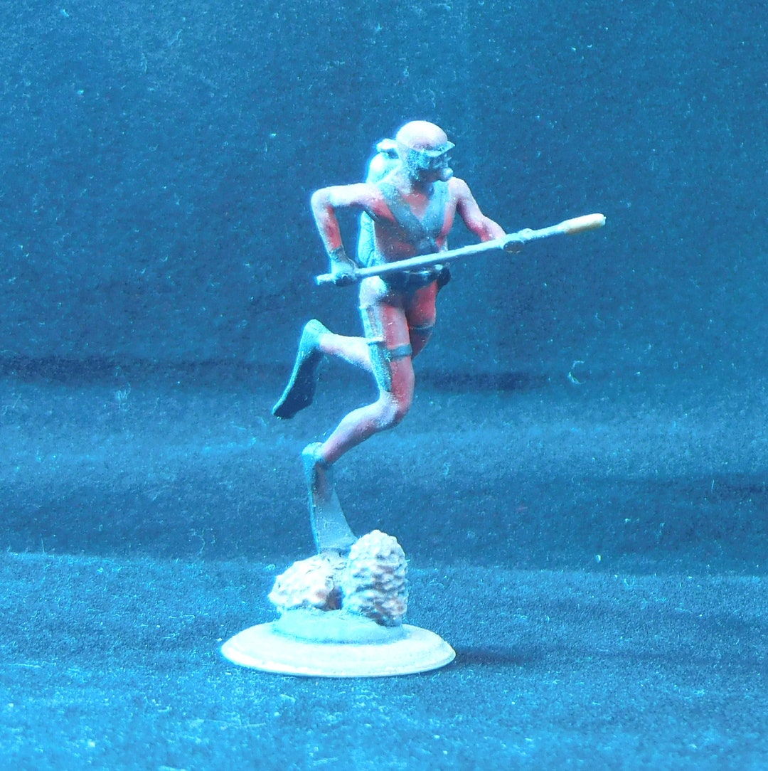 28mm Scale 3D Resin Printed Scuba Diver Number Four Miniature - Etsy